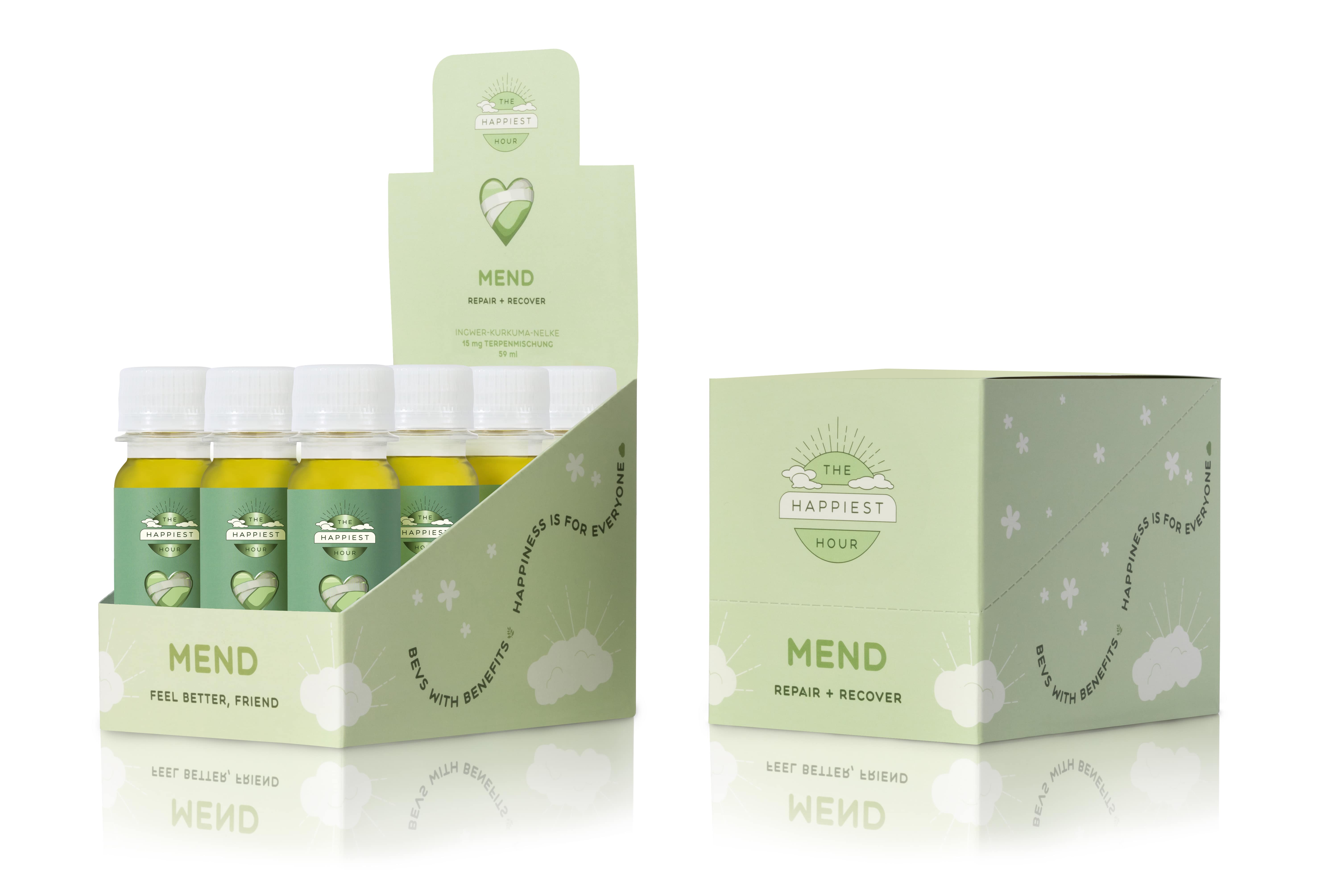 Mend - 12 Pack - Natürliches Recovery-Getränk – The Happiest Hour Europe
